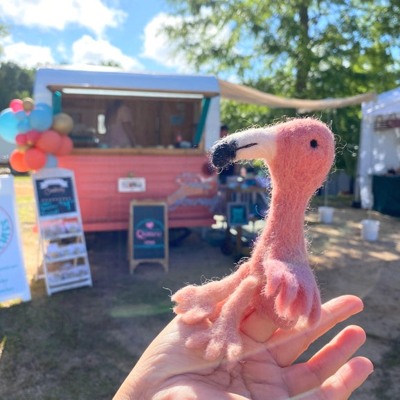 Flamingo Finger Puppet – Zinnia Textiles Nelson