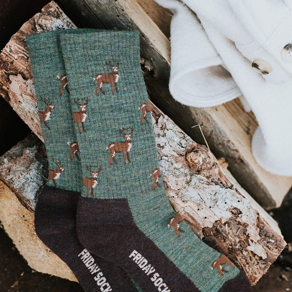 Men's Deer Merino Wool Socks – Zinnia Textiles Nelson