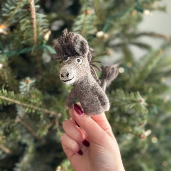 Donkey Finger Puppet – Zinnia Textiles Nelson