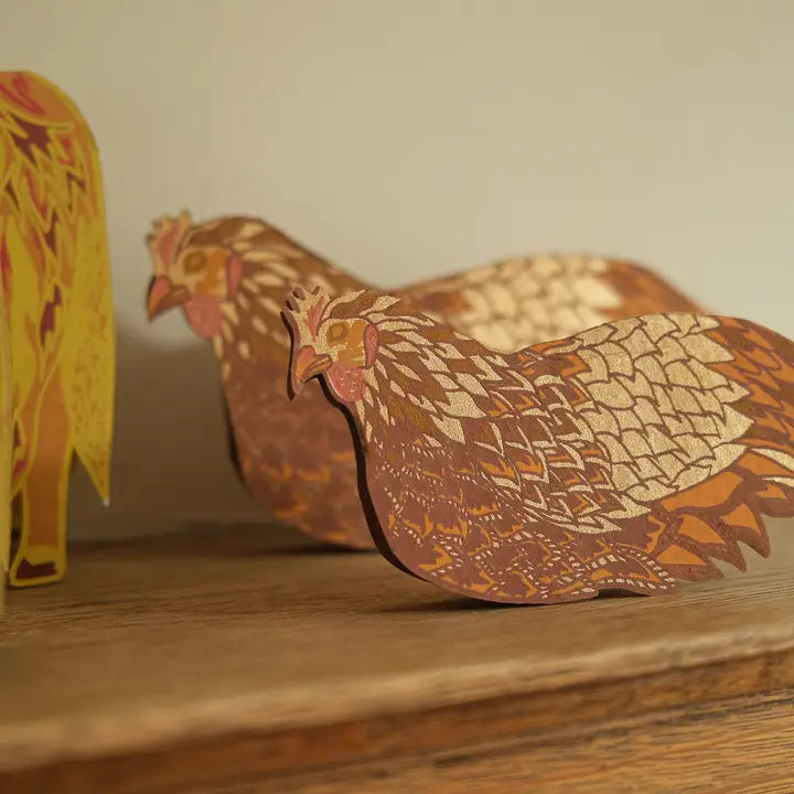 Chicken Greeting Card – Zinnia Textiles Nelson