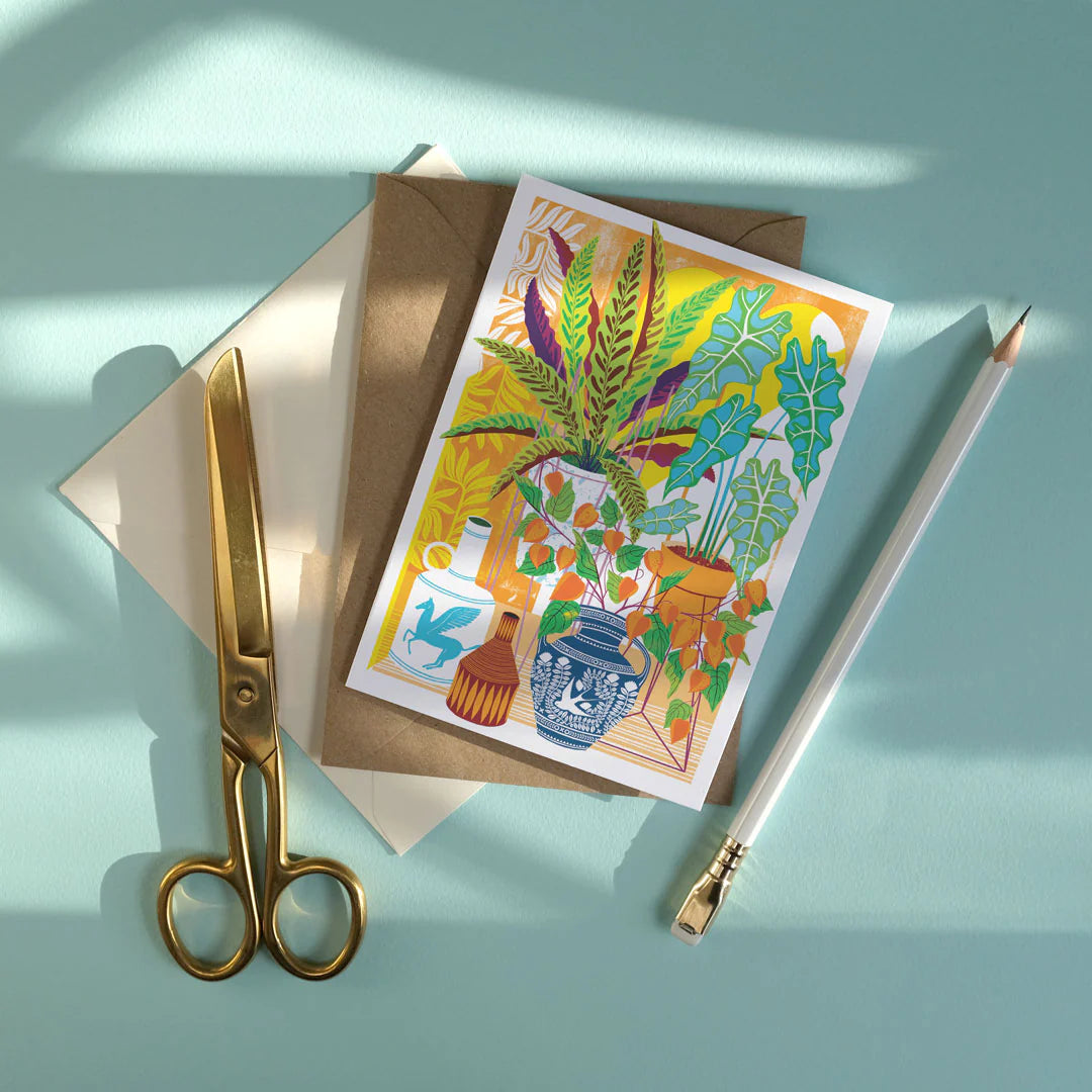 Vessels Greeting Card – Zinnia Textiles Nelson
